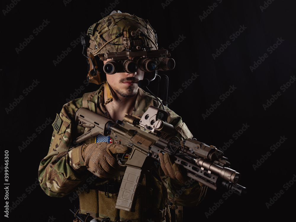 Delta Force soldier, US army special forces. Combat application group ...