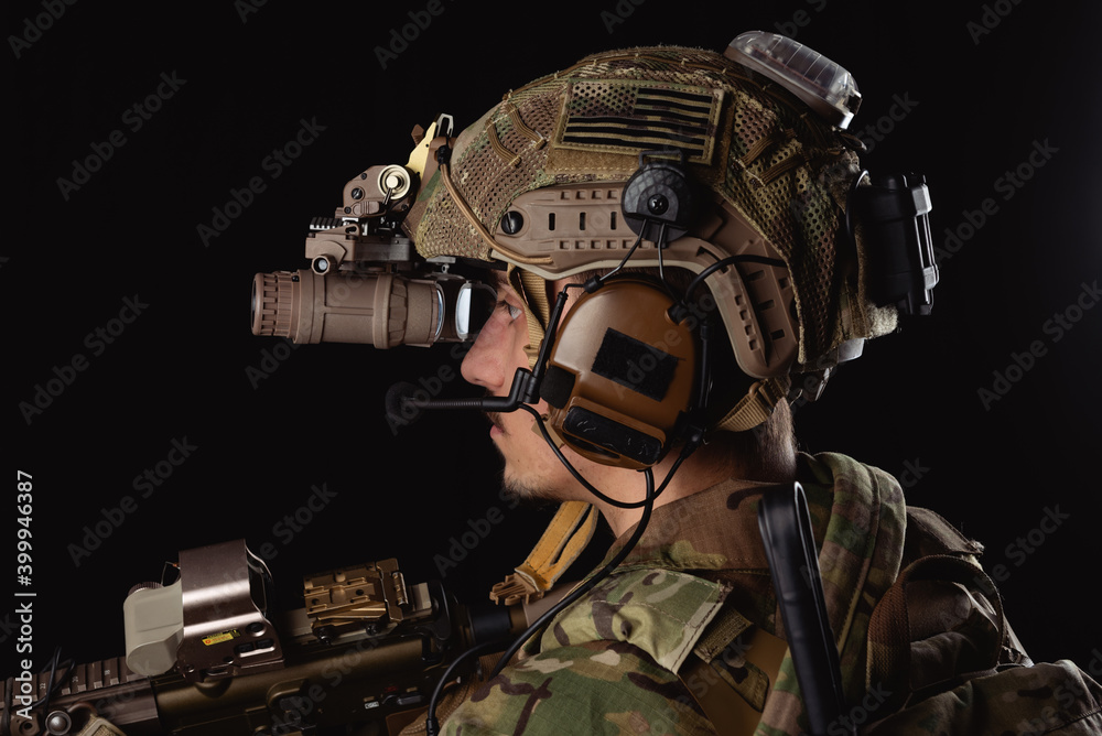Delta Force soldier, US army special forces. Combat application group ...
