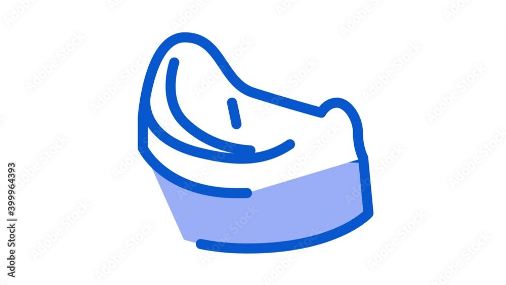 children potty Icon Animation. color children potty animated icon on ...