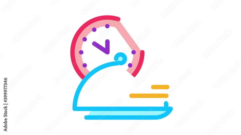 fast food delivery Icon Animation. color fast food delivery animated ...