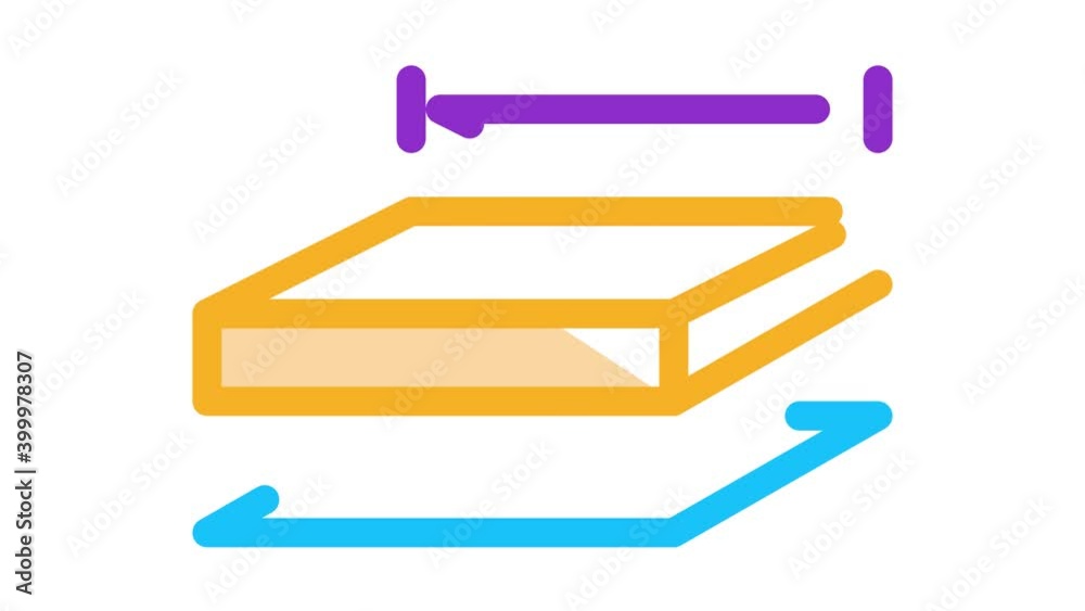 house foundation marking Icon Animation. color house foundation marking ...