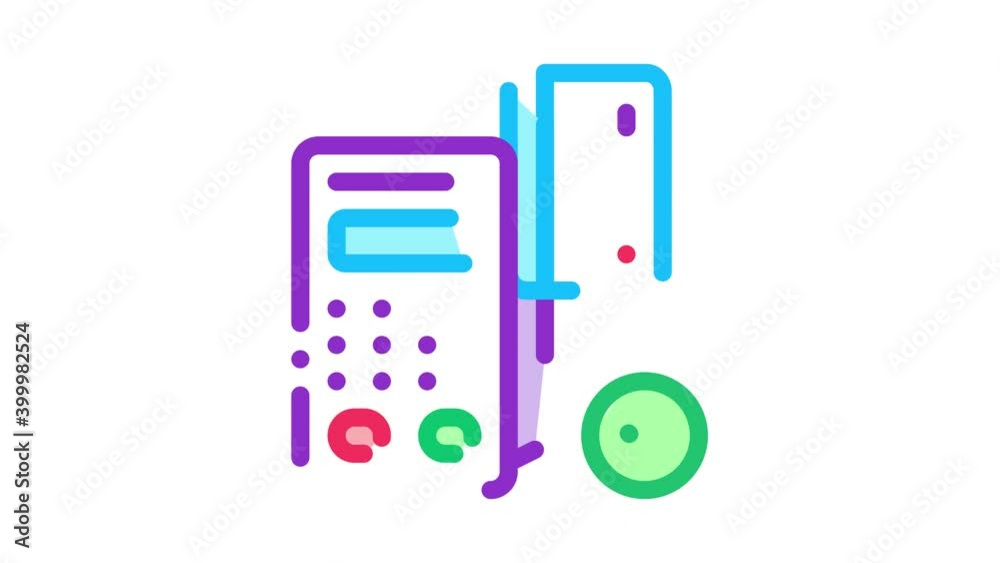 card pos terminal Icon Animation. color card pos terminal animated icon ...