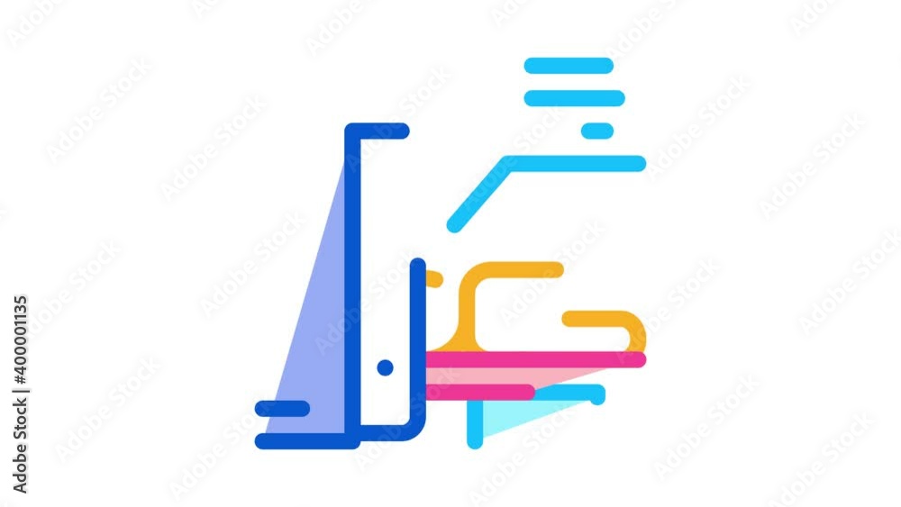 human body scan x-ray Icon Animation. color human body scan x-ray ...