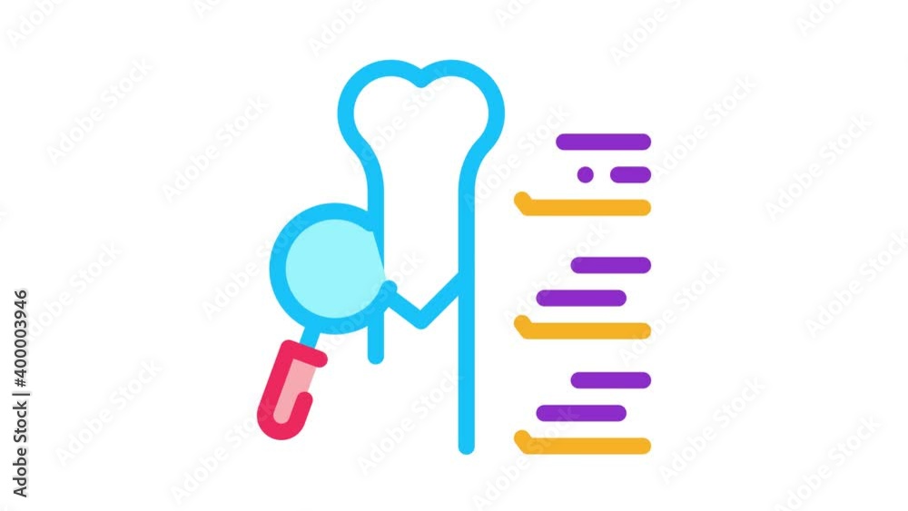 study bone joint Icon Animation. color study bone joint animated icon ...