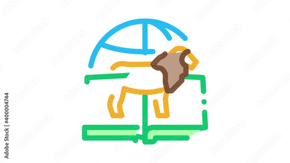 biogeography science Icon Animation. color biogeography science ...