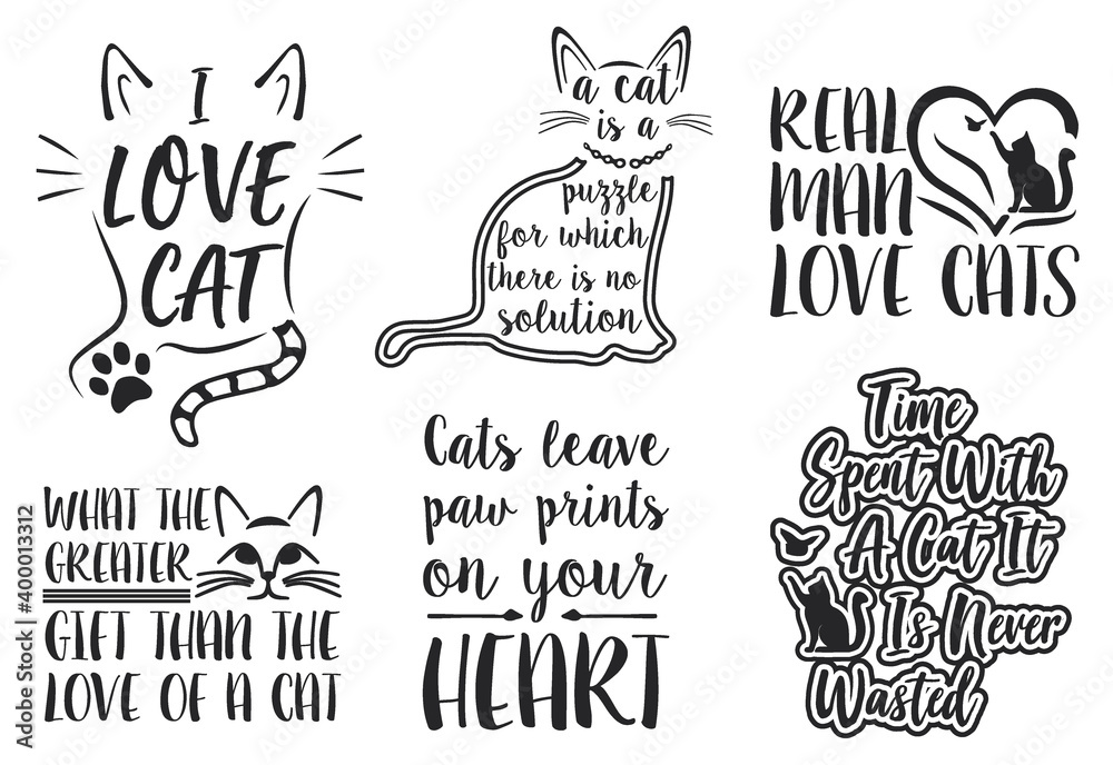Cat Svg Cat Design Svg Cut Files For Cutting Machines Like Cricut And