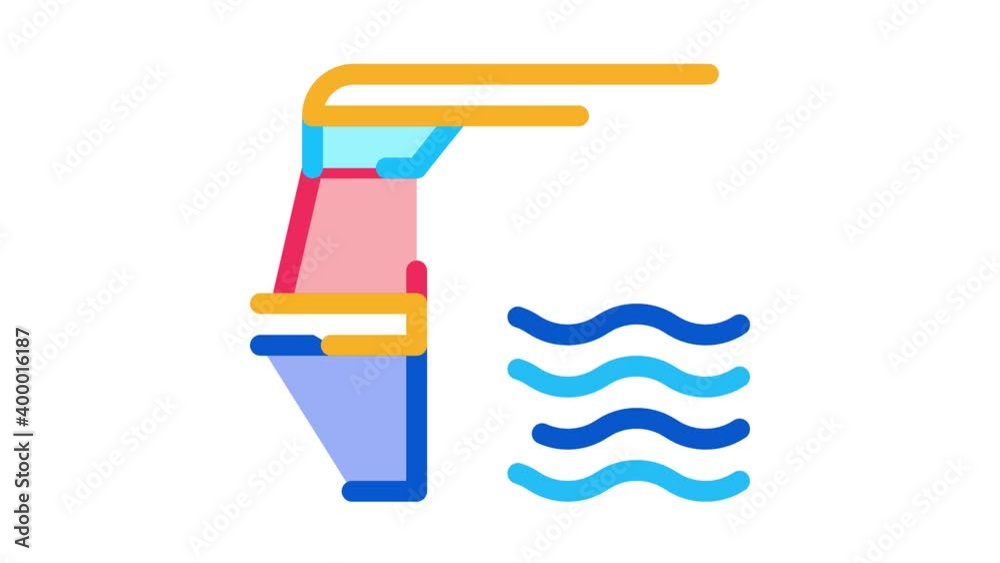 water level meter Icon Animation. color water level meter animated icon ...