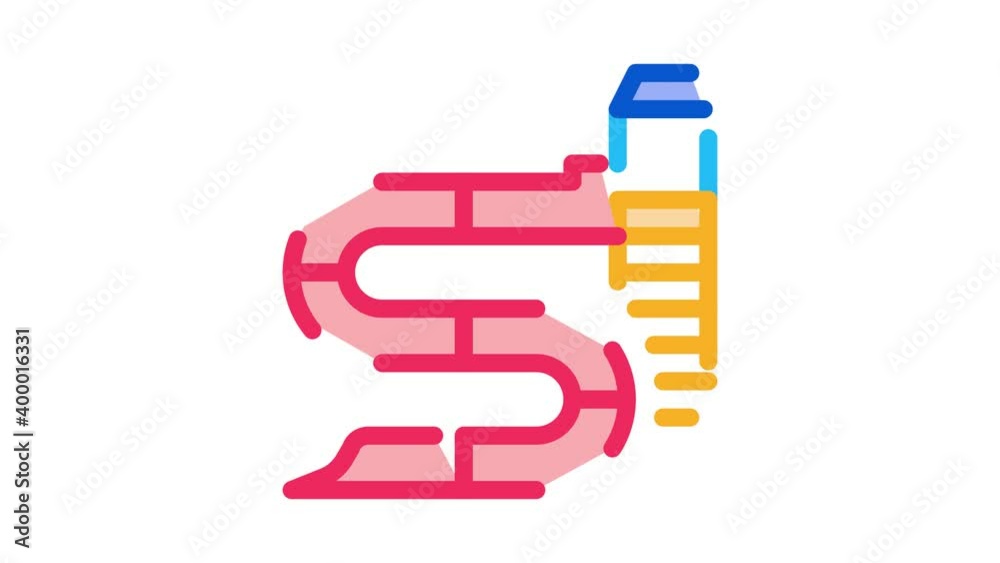 zigzag water slide Icon Animation. color zigzag water slide animated ...