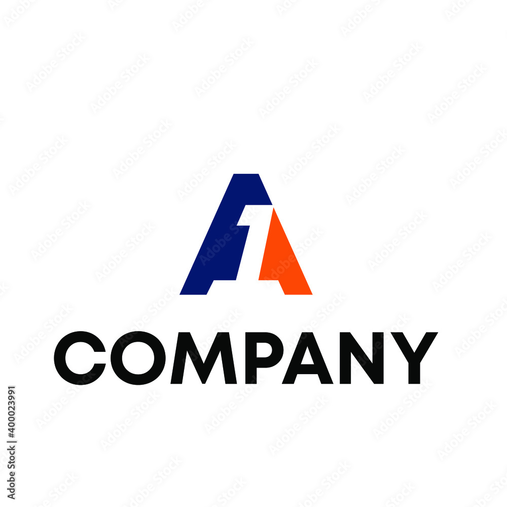 A1 Logo Design Stock Vector | Adobe Stock