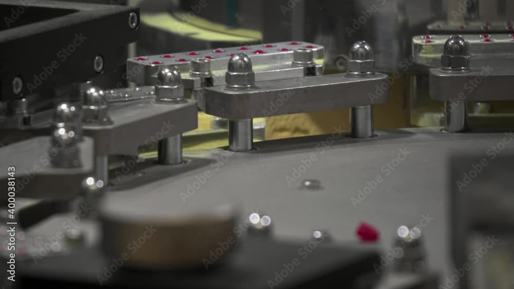 Supply Manufacturing. A process of the Medical encapsulation machine ...