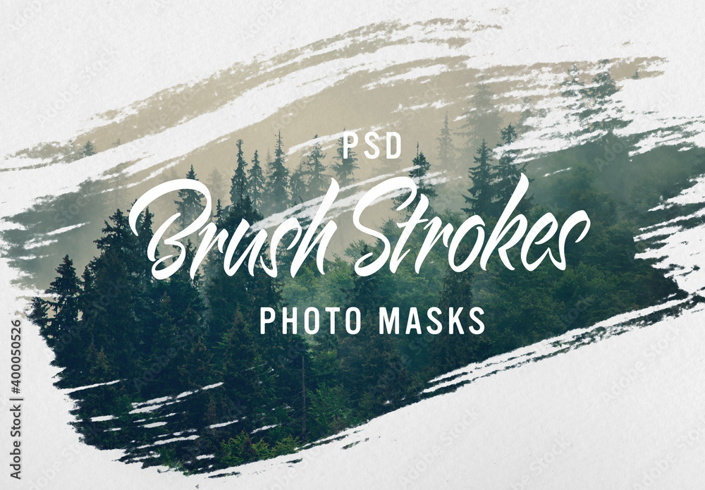 Image Design Brush Stroke masks Stock Template | Adobe Stock