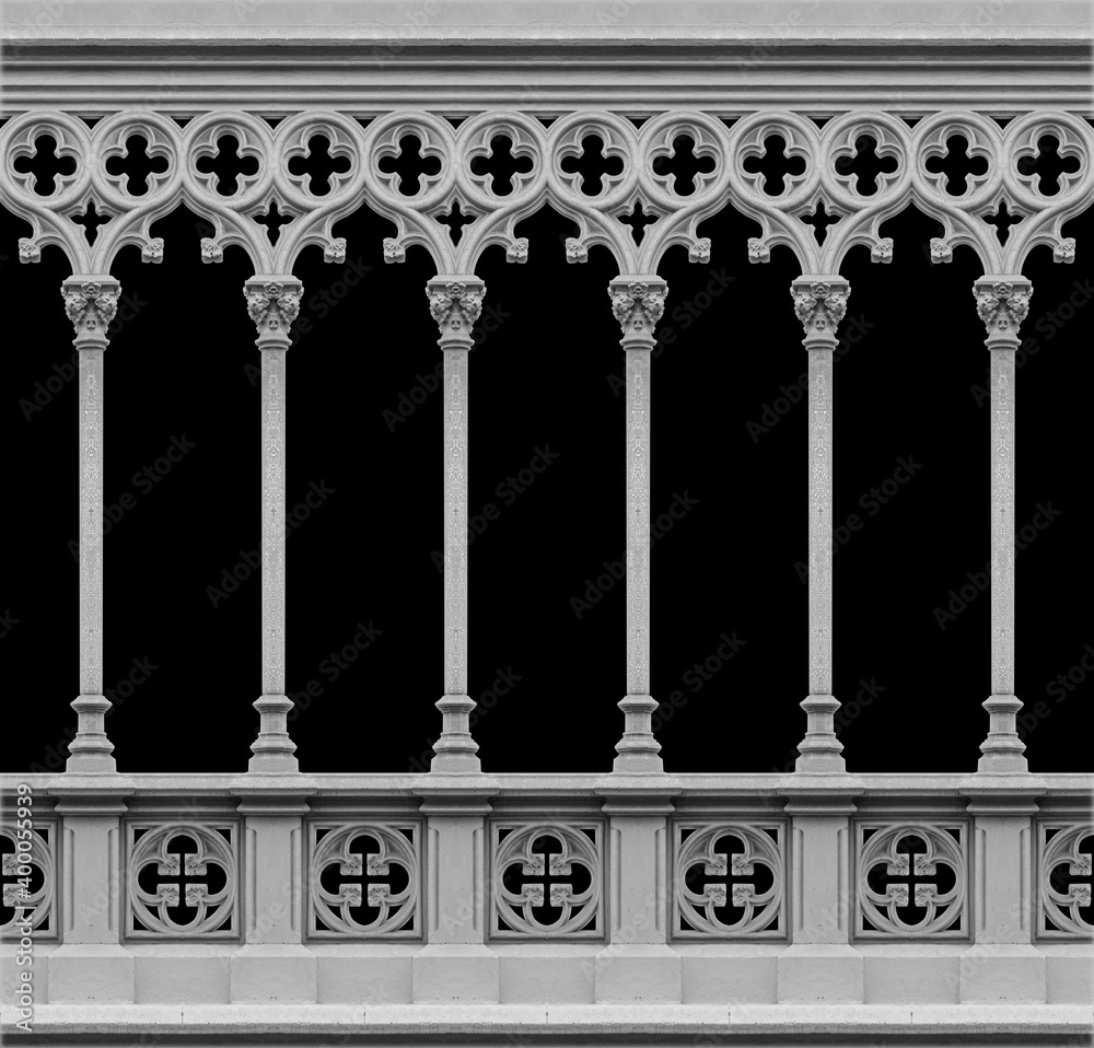 Elements of the architecture of buildings, ancient arches and columns ...