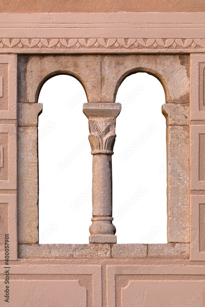 Elements of architectural decoration of buildings, arches and ...