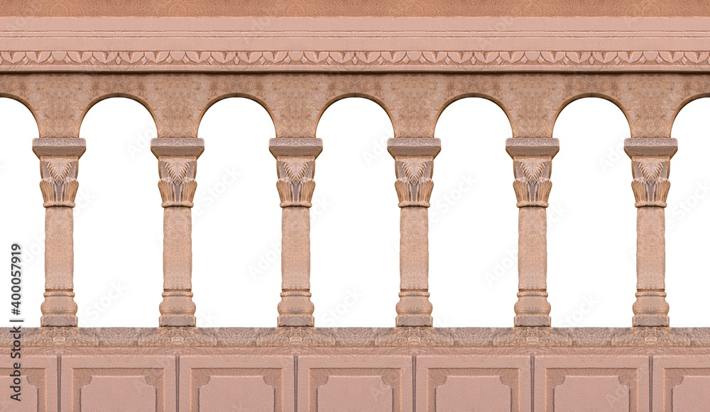 Elements of architectural decoration of buildings, arches and ...