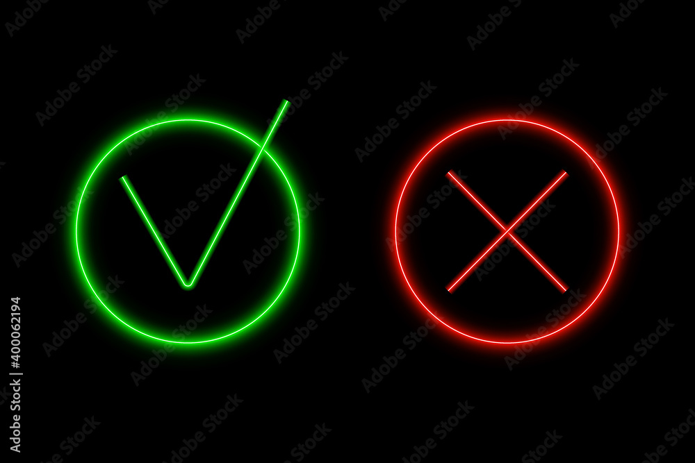 Green Check Mark Black Background