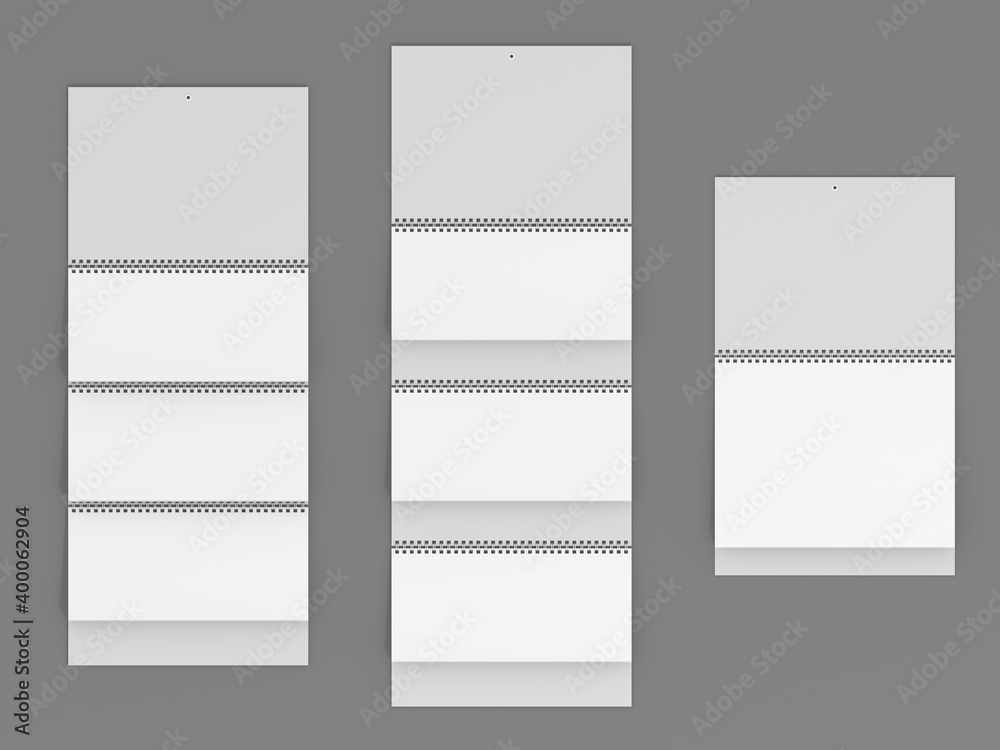 There are three types of quarterly wall calendars: a calendar with ...