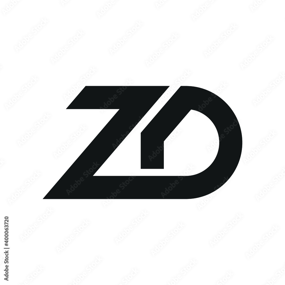 Initial letter dz logo or zd logo vector design template Stock Vector ...