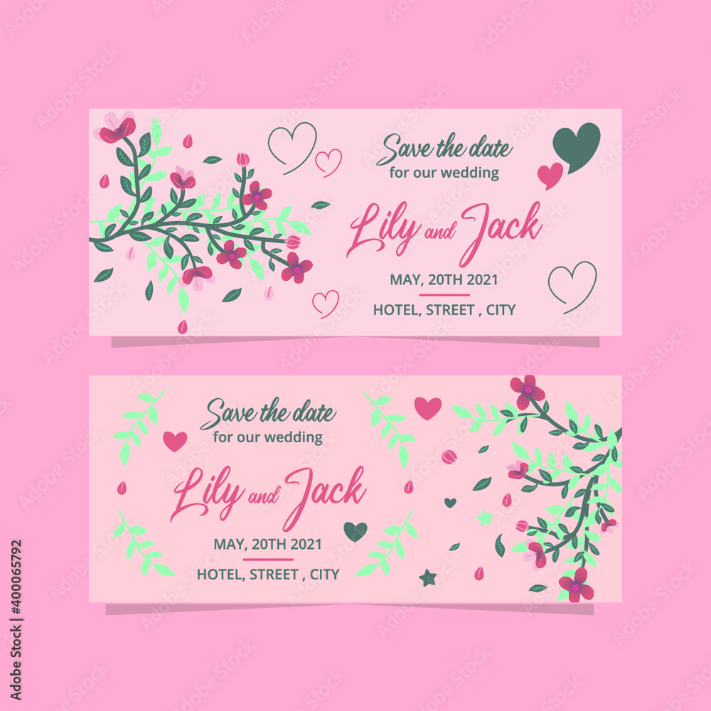Just Married Banner Template