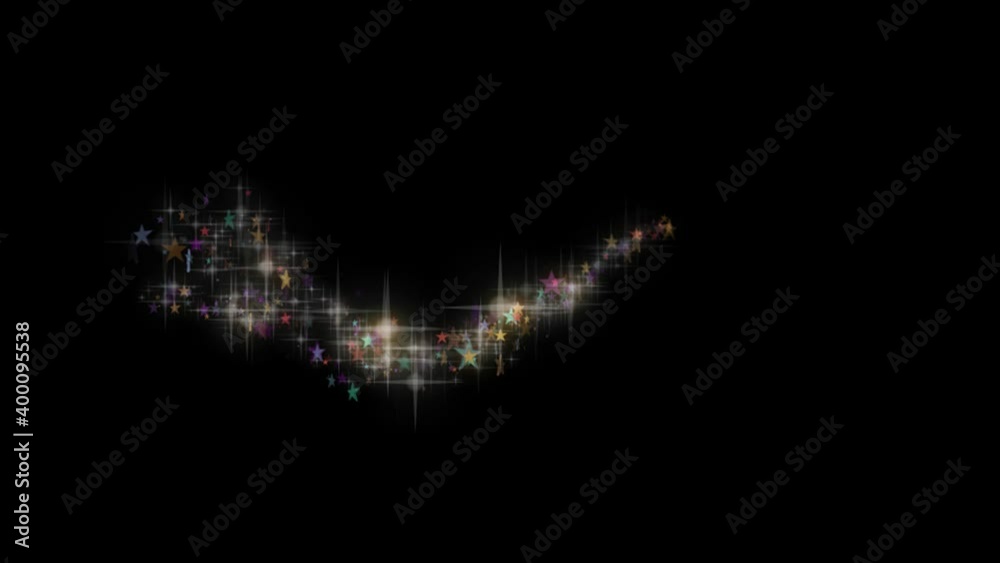 magic fairy star dust animated motion background Stock Video | Adobe Stock