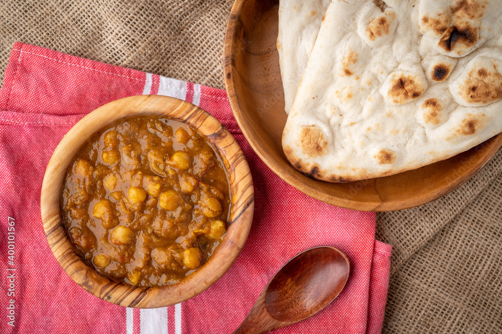 channa masala, traditional indian food Stock Photo | Adobe Stock
