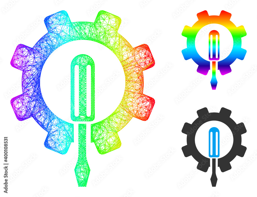 Spectrum vibrant net mesh engineering, and solid spectrum gradient ...