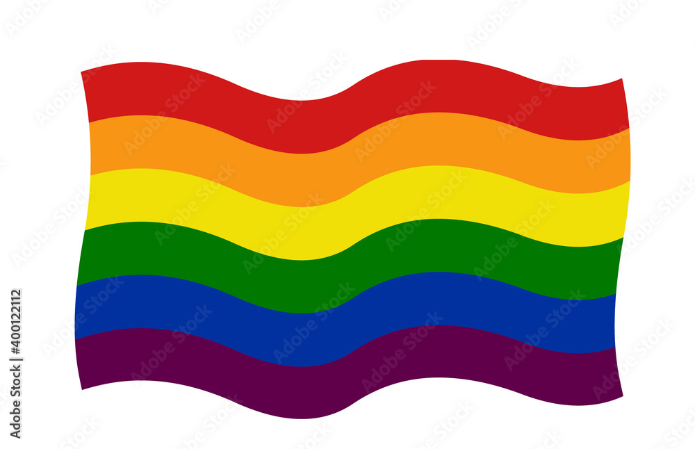 Rainbow or Pride Flag stock illustration Stock Vector | Adobe Stock