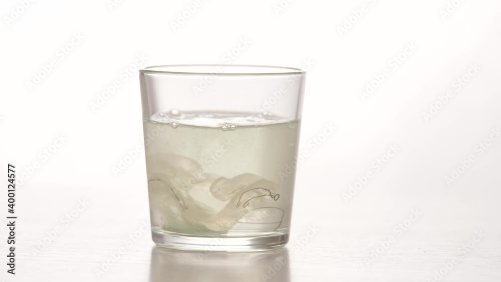 Hygiene of dental records for a healthy and clean smile. Effervescent ...