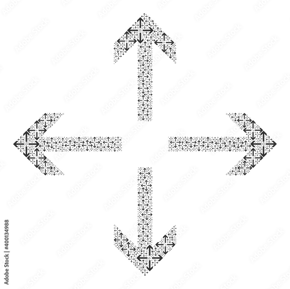 Recursive collage of expand arrows. Flat vector expand arrows collage ... Recursive collage of expand arrows. Flat vector expand arrows collage ...