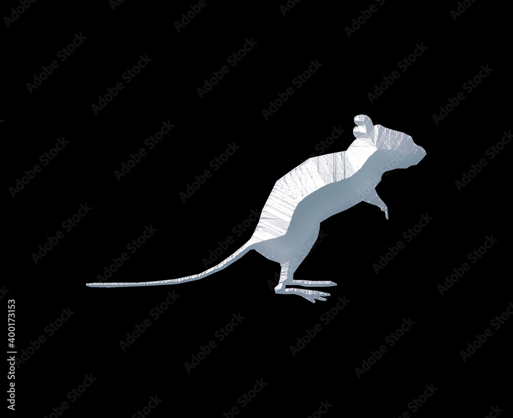 Rat Mouse Logo Icon Limestone Stone Sedimentary Rock Curving ...