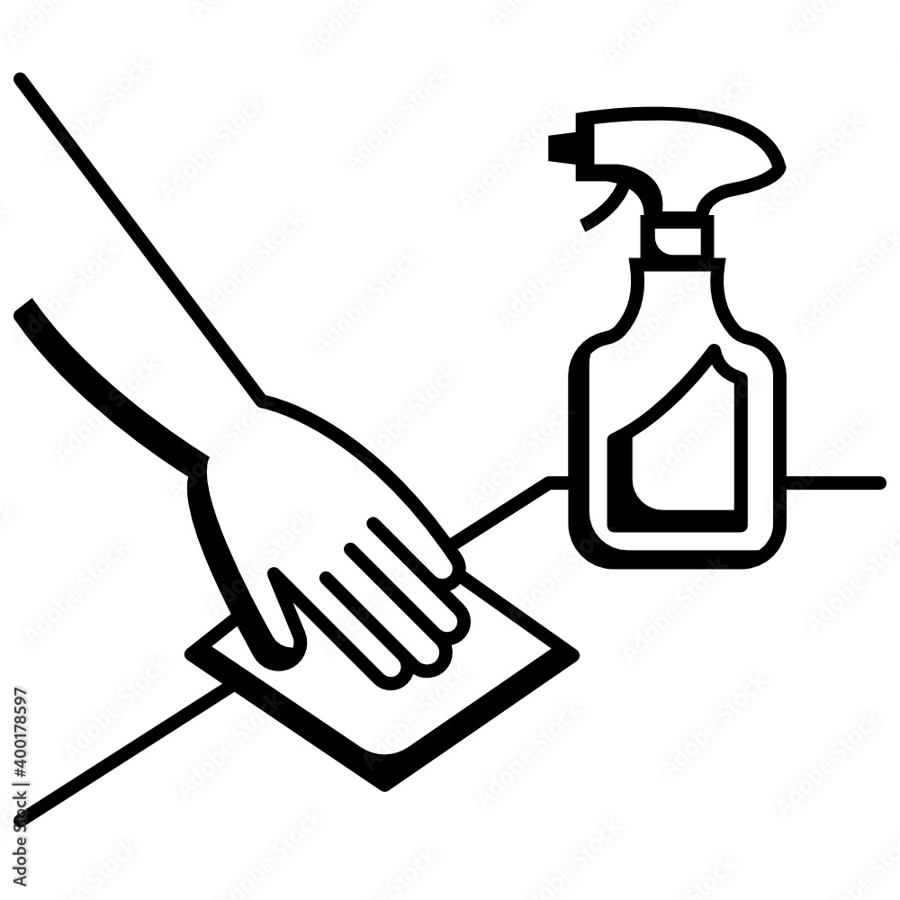 Coronavirus Sanitation Concept, Keep your object clean, Covid-19 Spread ...