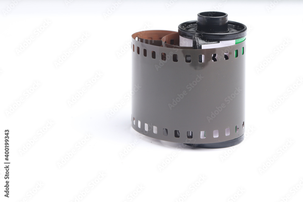 camera roll film with isolated white background. products for analog ...