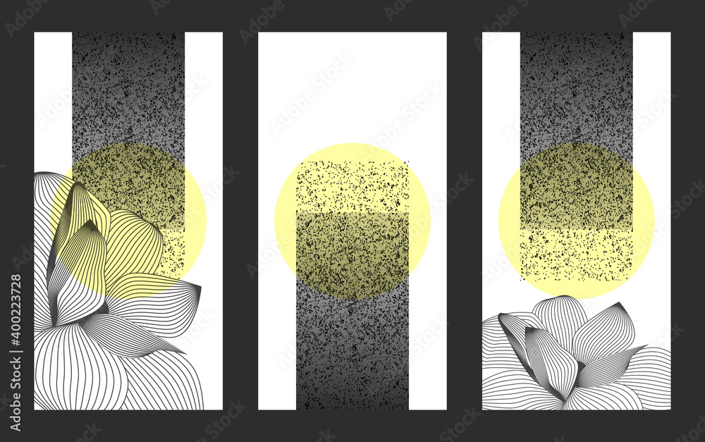 Luxury Wallpaper design with linear colors in gray and geometric shapes ...