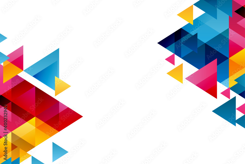 abstract background with triangles, abstract geometric colorful ...