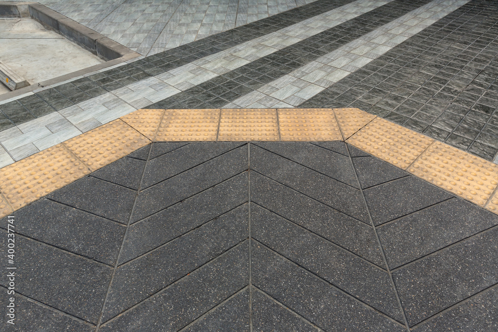 Concrete ramp way with disabled sign for support wheelchair disabled ...