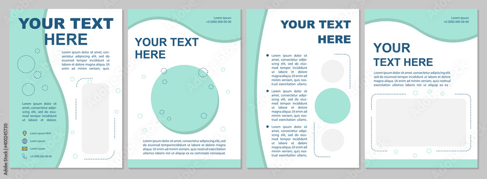 Creative simple brochure template in modern design. Multi purpose flyer ...