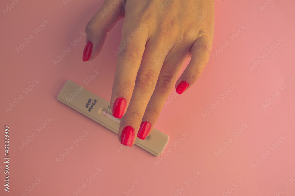 rapid or express test for COVID-19 with negative result, lab card kit ...