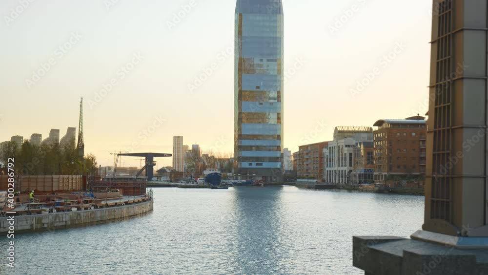 Dollar Bay Point Place residential building in Canary Wharf, London in ...