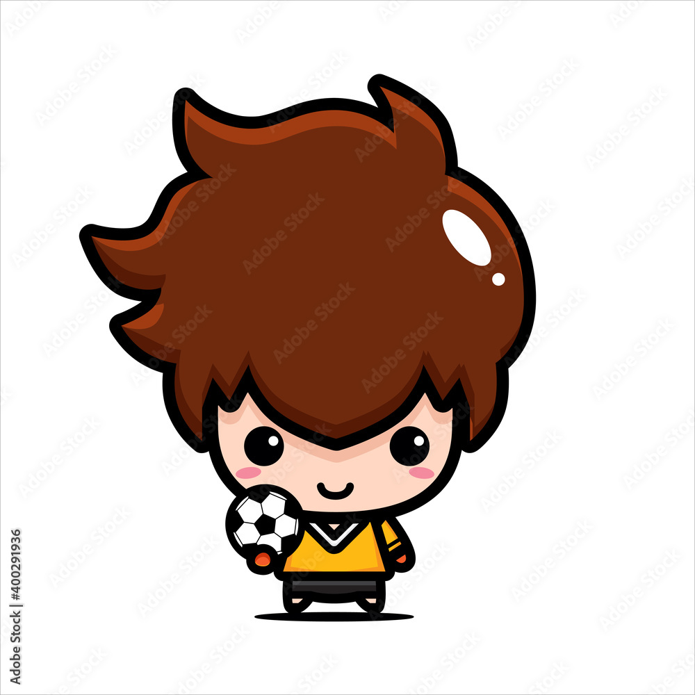 cute goalkeeper character vector design Stock Vector | Adobe Stock