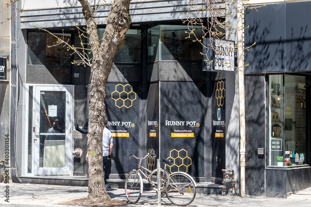 Toronto, Canada - May 6, 2019: Hunny Pot storefront in Toronto, Canada ...