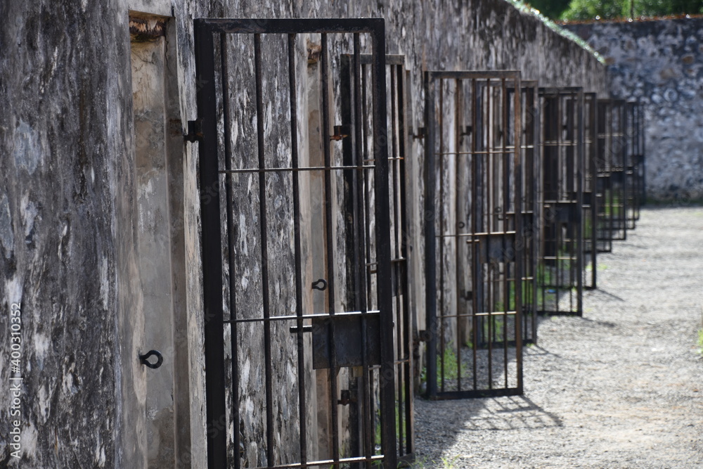 'Tiger Cages' in Phu Tuong Prison Camp, Con Dao Island, Vietnam Stock ...