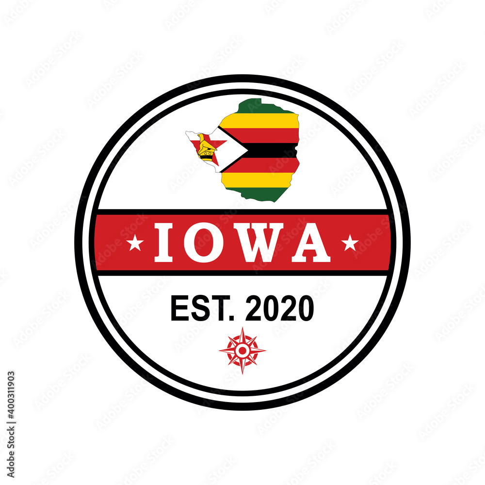 Iowa Map Vector , Country Logo Stock Vector | Adobe Stock