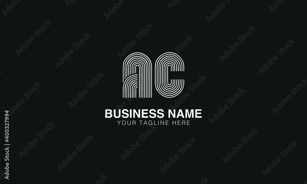AC A C initial based modern minimal creative logo vector template image ...