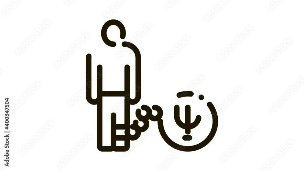 severity in form of psychological disorder in human Icon Animation ...