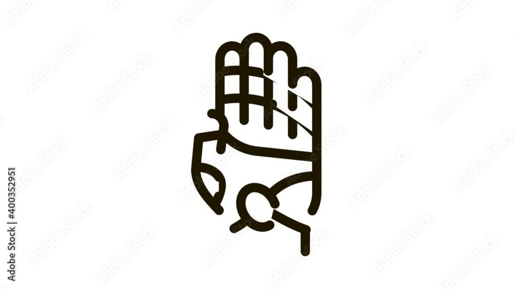 areas of action on arm Icon Animation. black areas of action on arm ...