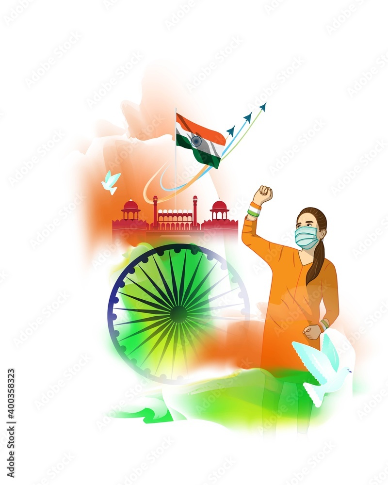Vector banner of Happy Republic day concept banner, 26 january ...