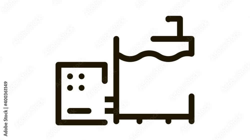 milk fullness Icon Animation. black milk fullness animated icon on ...