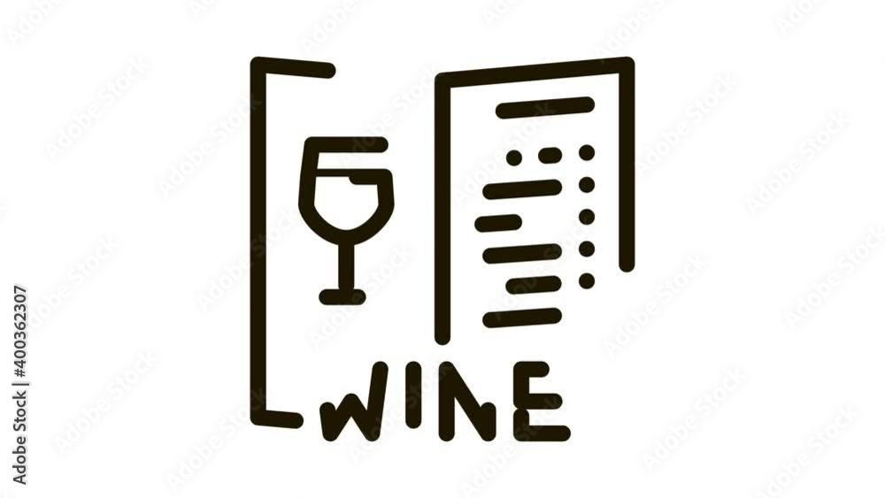 wine map Icon Animation. black wine map animated icon on white ...