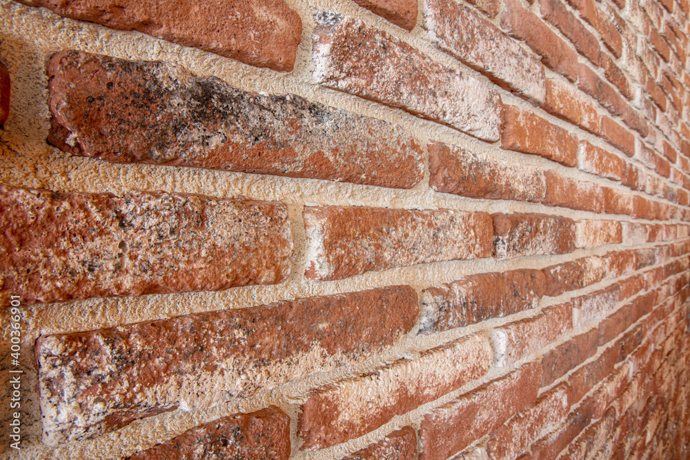 Fire brick wall texture. Red brick wall texture in horizontal view ...