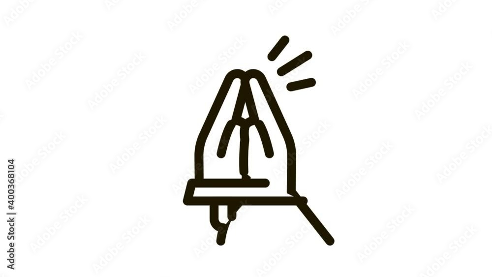 tied hands asking for help Icon Animation. black tied hands asking for ...