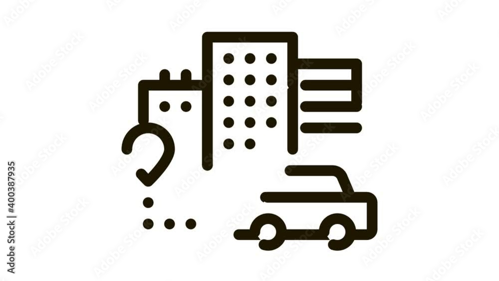 Machine Location Icon Animation. black Machine Location animated icon ...